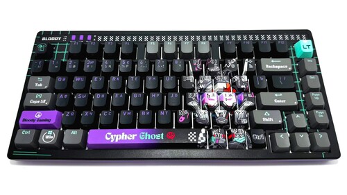 Купить Клавиатура проводная A4Tech Bloody AT75 Cypher Ghost Savage в интернет магазине DNS ...