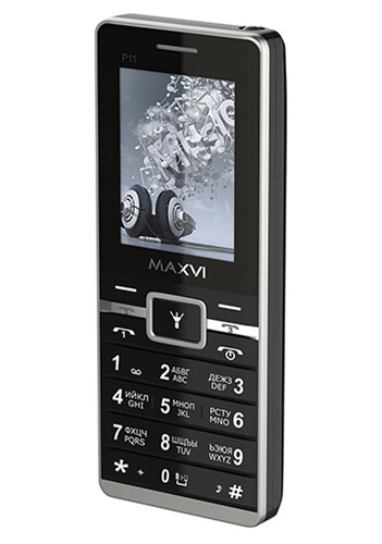 Купить Сотовый телефон Maxvi P11 2.4" Black GSM/3SIM/240x320/1,3Мп ...