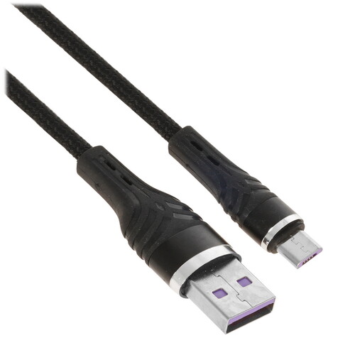Купить Кабель круглый Aceline Micro Usb черный в интернет магазине Dns