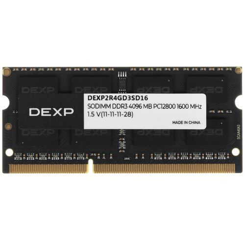 Купить Оперативная память SODIMM DEXP [DEXP2R4GD3SD16] 4 ГБ в интернет магазине DNS ...