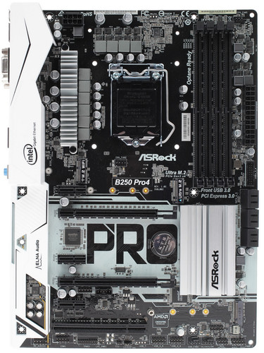 Купить Плата Asrock LGA1151 B250 B250 PRO4 4xDDR4 2xPCI-Ex16 HDMI/DVI ...