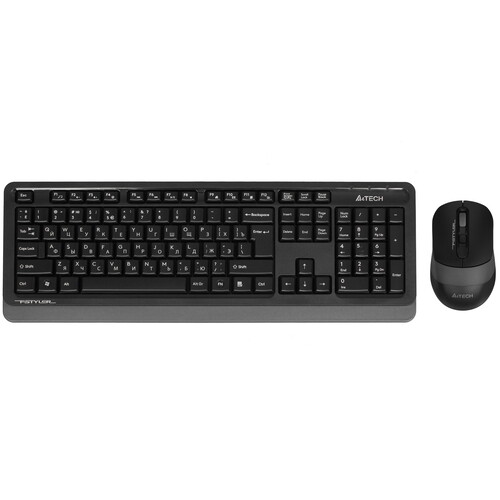 Купить Клавиатура мышь беспроводная A4tech Fstyler Fg1010s черный в