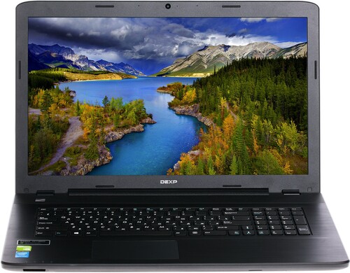 Купить 17.3" Ноутбук DEXP Atlas H174 (HD+) Pentium 3825U(1.9)/4096/500/NV 930M 1Gb/DVD-SMulti/BT ...