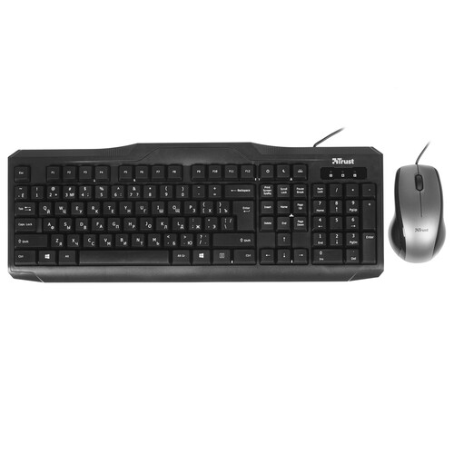 Купить Клавиатура+мышь проводная Trust CLASSICLINE WIRED KEYBOARD AND ...