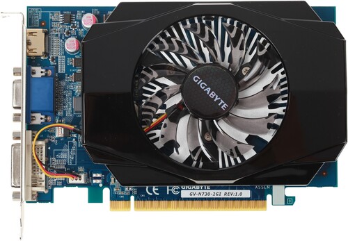 Купить Видеокарта PCI-E GigaByte GeForce GT 730 2048MB 128bit DDR3 [GV ...