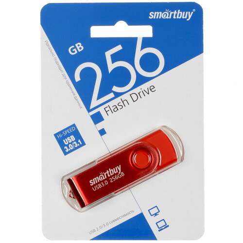 Купить Память USB Flash 256 ГБ Smartbuy Twist [SB256GB3TWR] в интернет ...