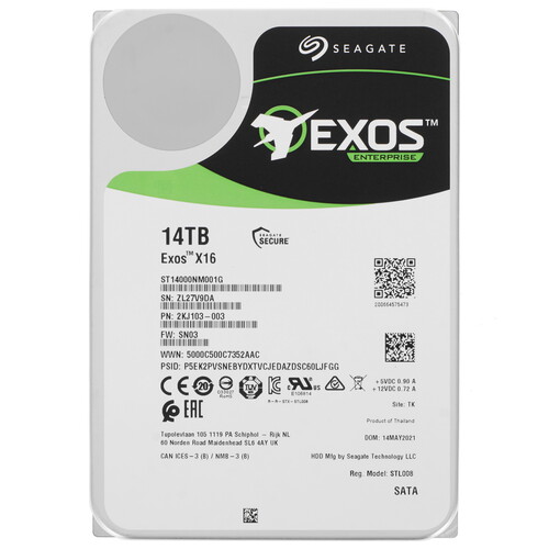 Купить 14 ТБ Жесткий диск Seagate Exos X16 [ST14000NM001G] в интернет ...
