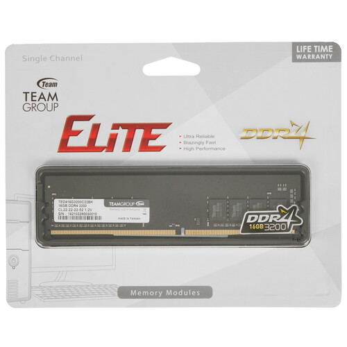 Купить Оперативная память TeamGroup T-Force Elite [TED416G3200C2201] 16 ...