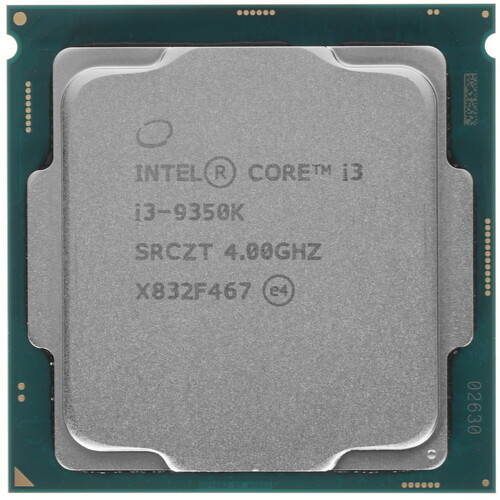 Купить Процессор Intel Core i3-9350K 4.0/4.6GHz, 4C/4T, 8Mb L3, DDR4-2400, GPU UHD 630, TDP-91W ...