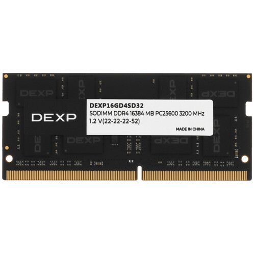 Купить Оперативная память SODIMM DEXP [DEXP16GD4SD32] 16 ГБ в интернет магазине DNS ...