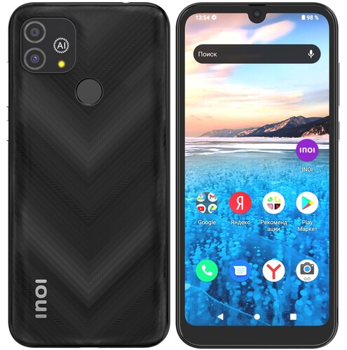 Купить 6 1 Смартфон Inoi A62 64 ГБ черный в интернет магазине Dns
