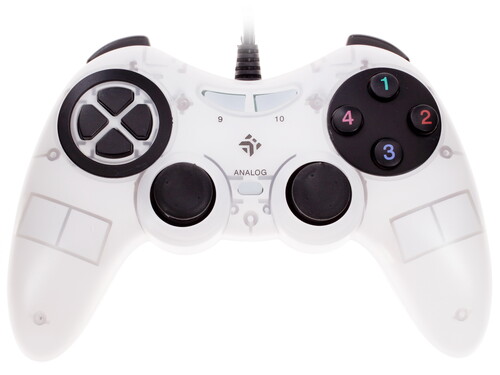 Купить Геймпад проводной DEXP G-3 [для PC/PS3, USB, Xinput, цвет белый ...