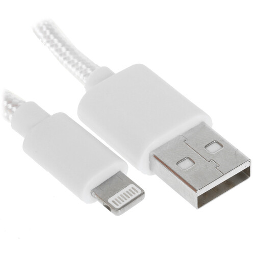 Купить Кабель круглый Dexp Lightning 8 Pin Usb 2 0 Type A белый в